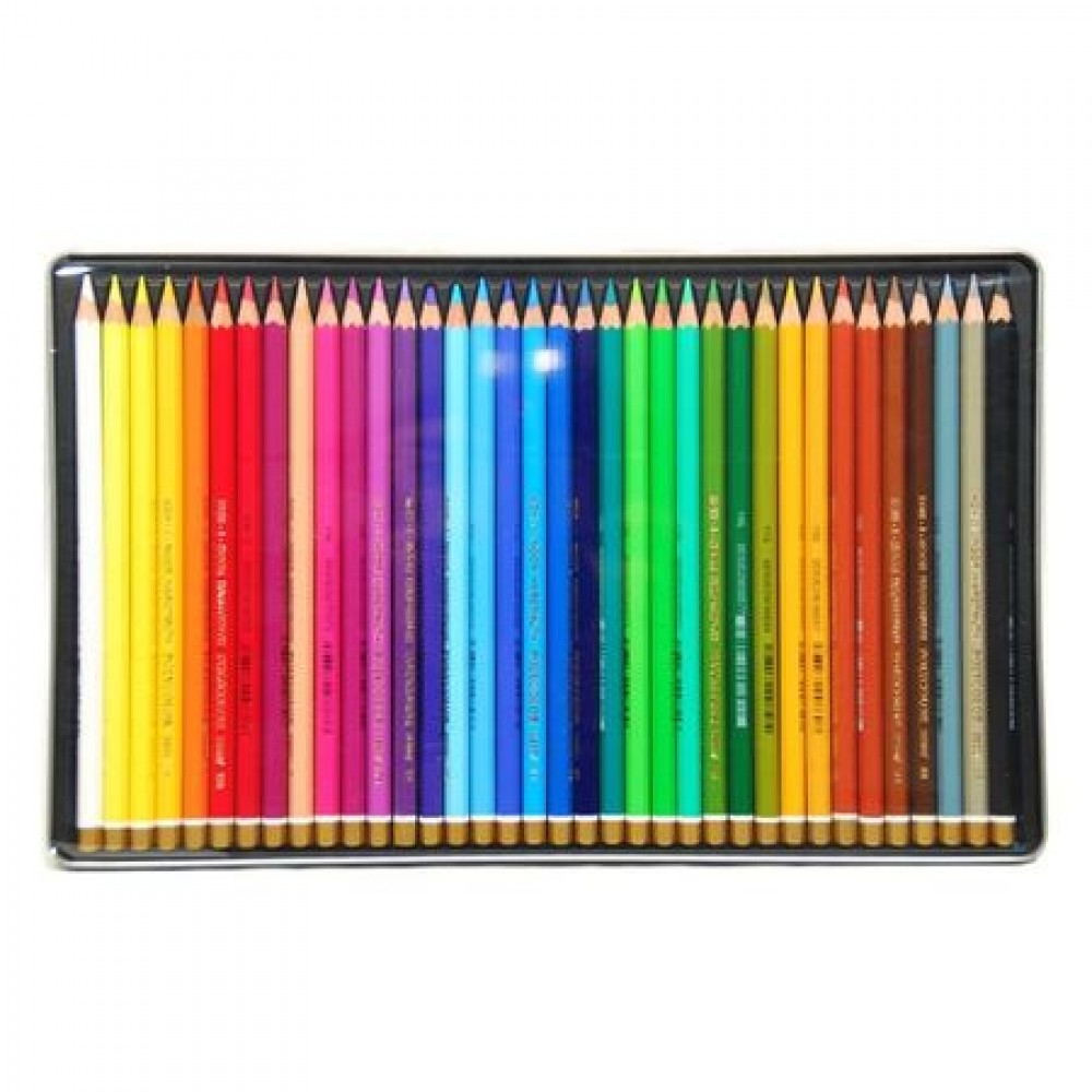 K3825-36 Set Creioane POLYCOLOR, 36 cul. - In cutie metalica